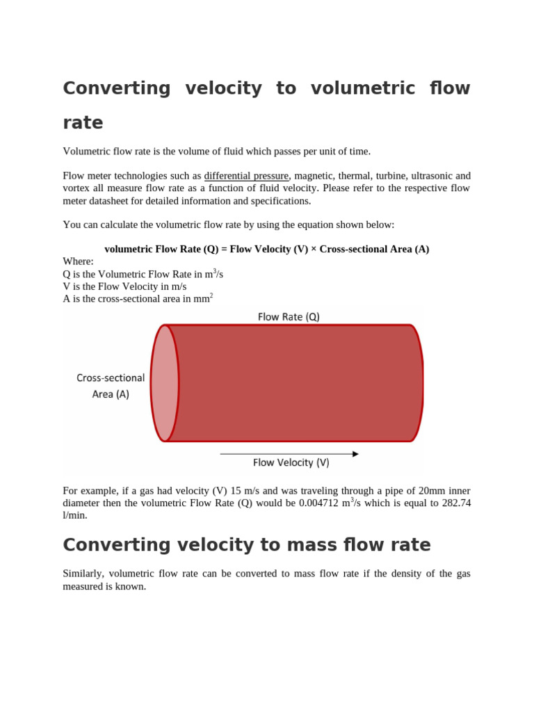 Measuring air velocity and flow rate | PDF | Flow Measurement | Pressure