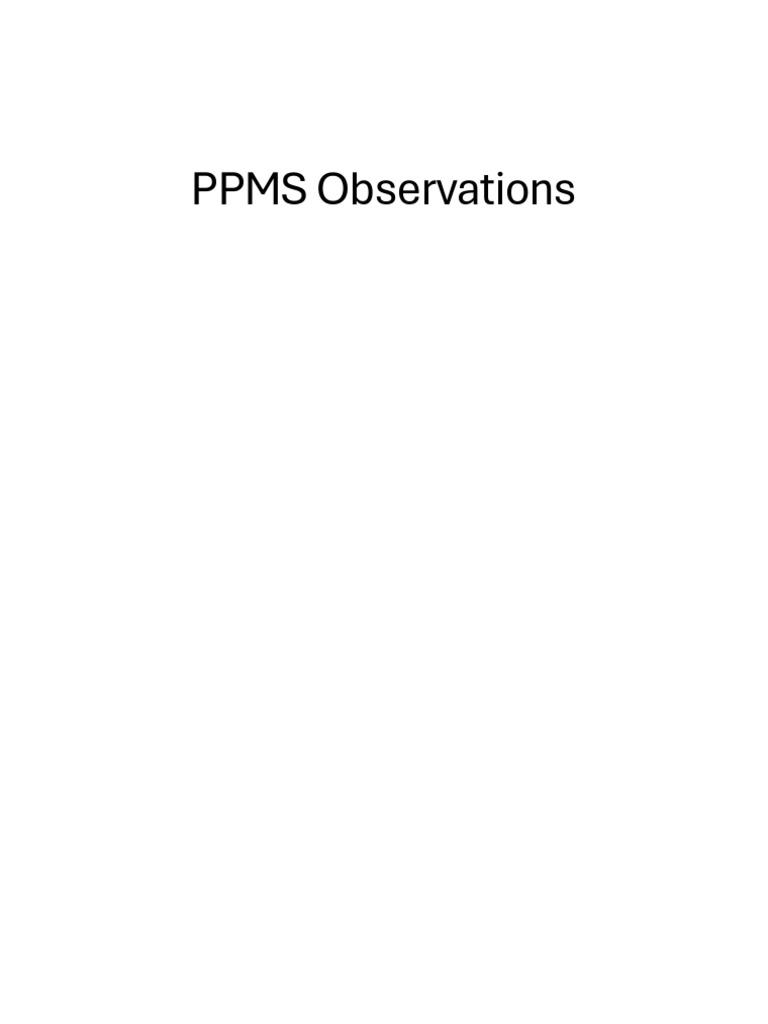 PPMS Presntation | PDF