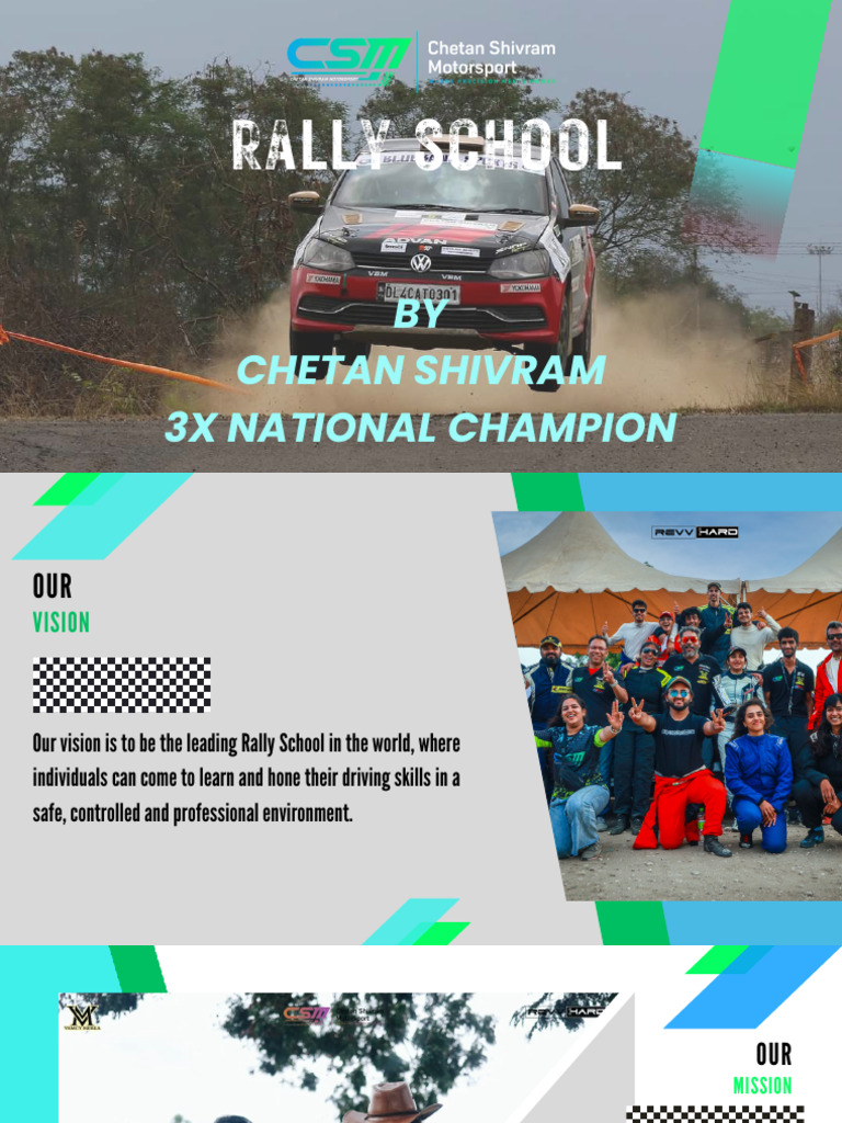 Brochure and Application 2 Day - Rally School by Chetan Shivram 2.0 ...
