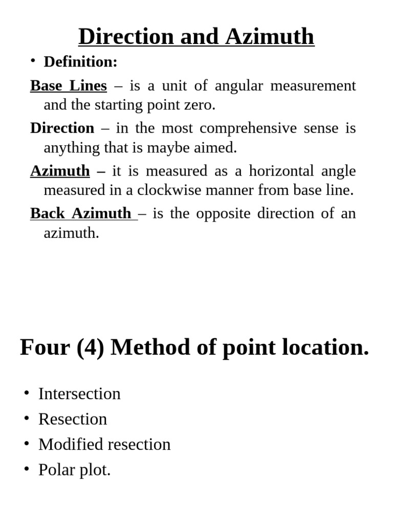 Map Navigation Techniques | PDF | Azimuth | Space