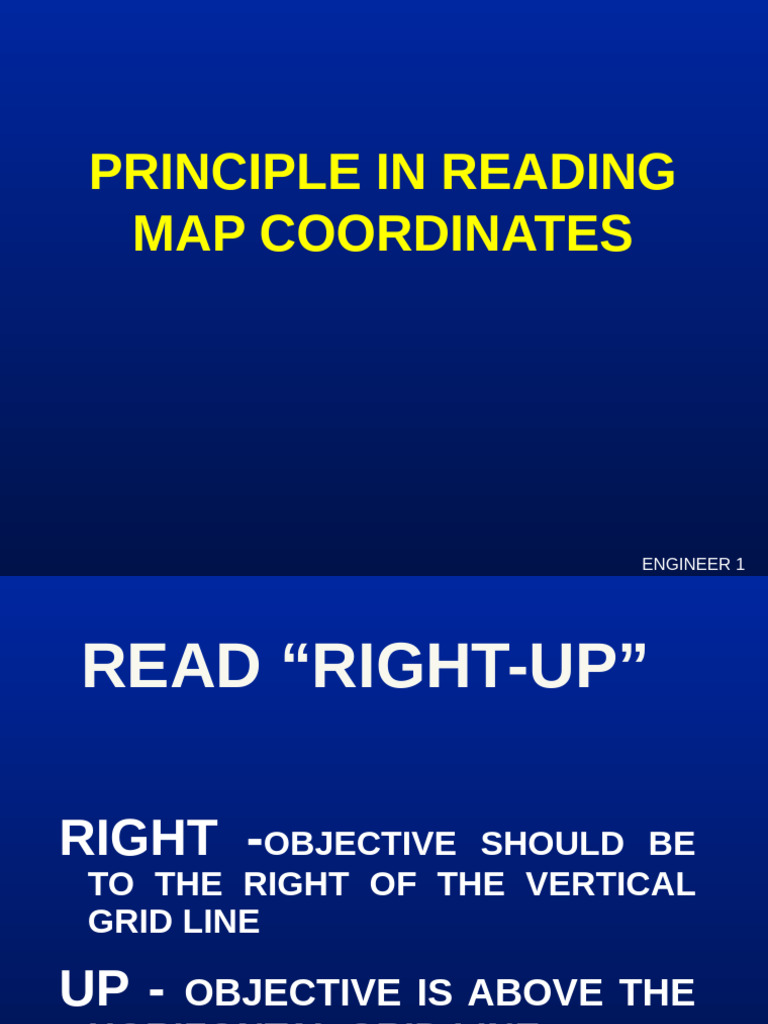 3.. Principle in Reading Map Coordinates | PDF