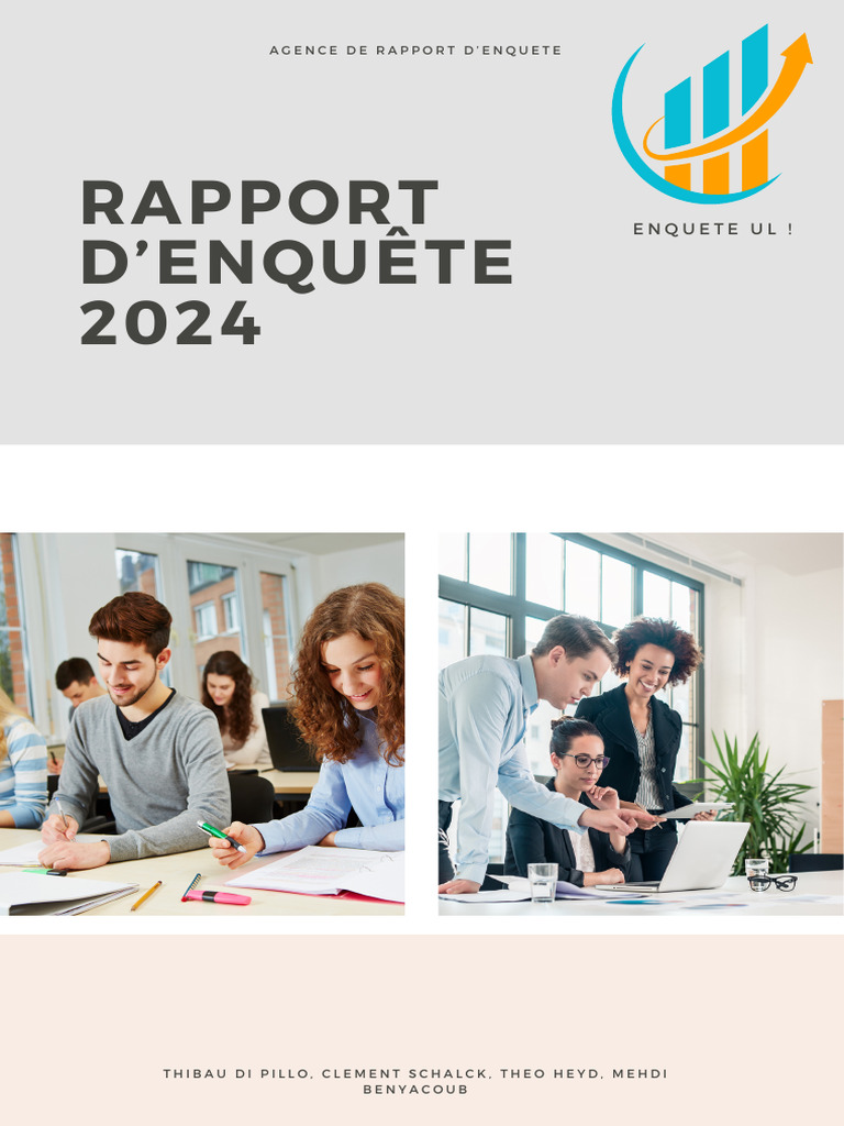 Rapport d'enquête sur les choix d'études | PDF
