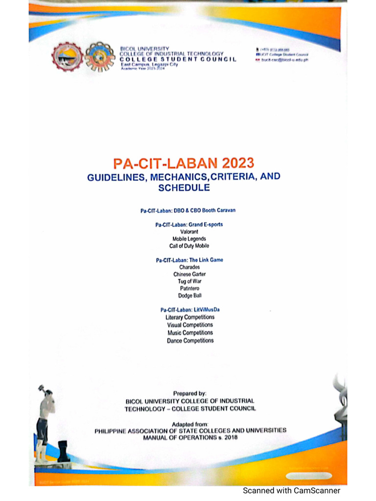 Pa Cit Laban Guidelines | PDF
