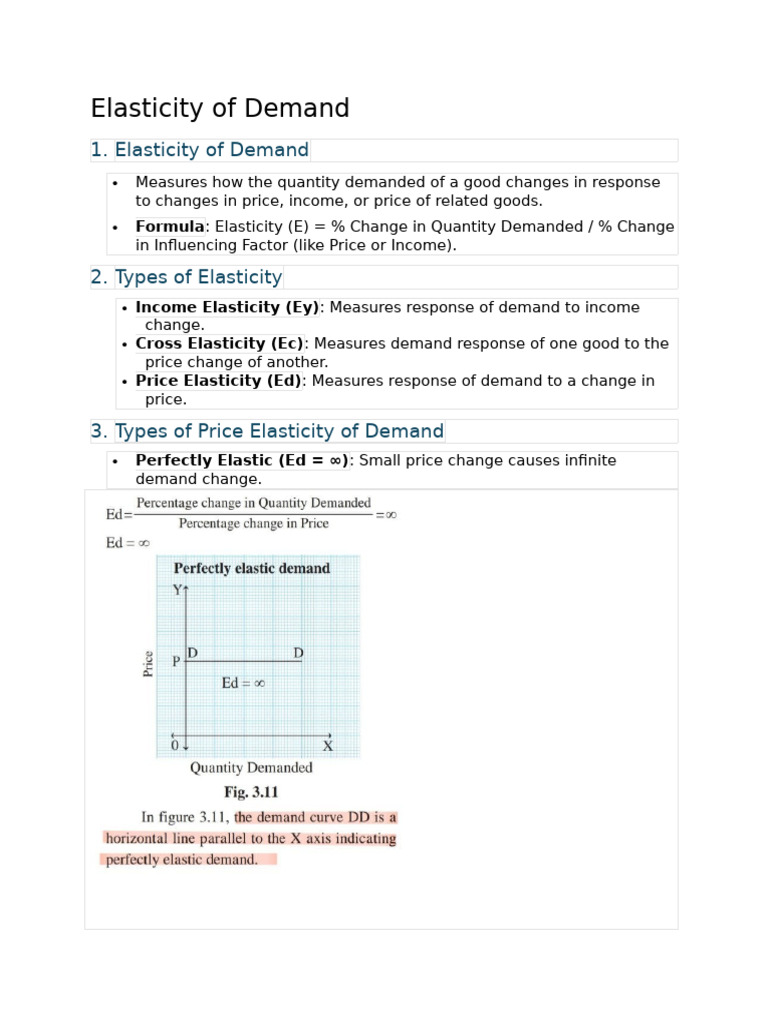 3.B) Elasticity of Demand | PDF