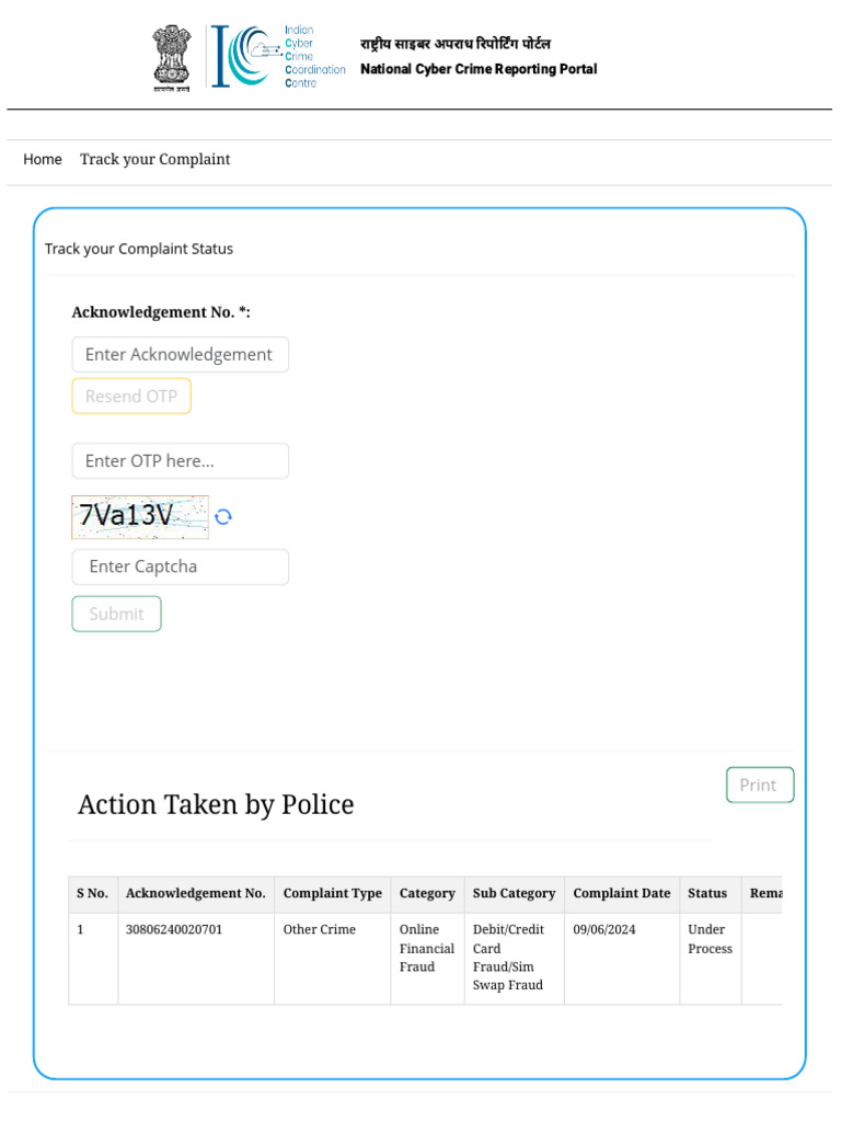 Cyber Crime Report . | PDF