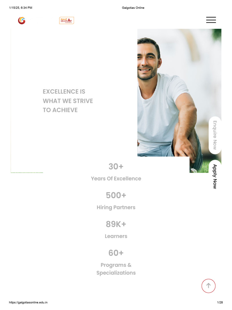 Galgotias Online Galgotia University | PDF