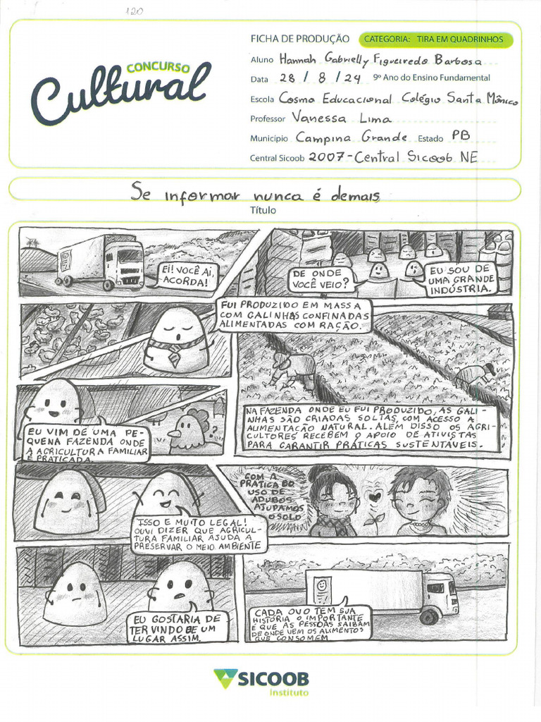 Tira em Quadrinhos 2007 Hannah Gabrielly Figueiredo Barbosa | PDF