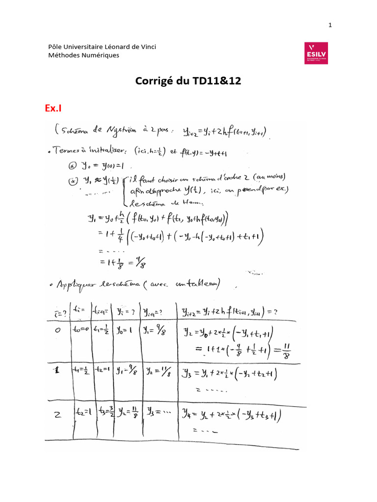 TD11 Et 12 Corrige | PDF