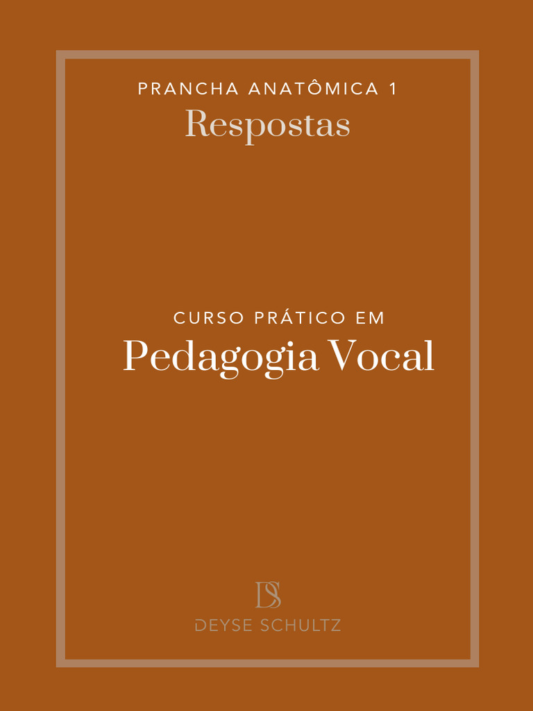 RESPOSTAS - Prancha Anatômica 1 | PDF