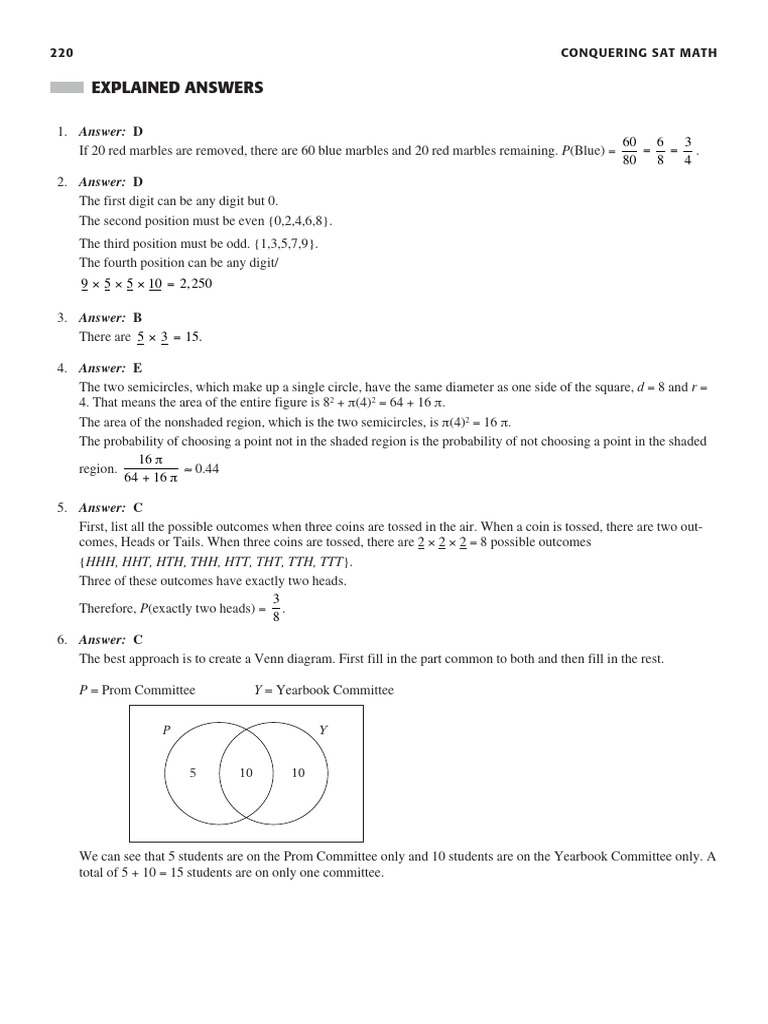 14.) PROBABILITY-Solutions | PDF | Mathematics