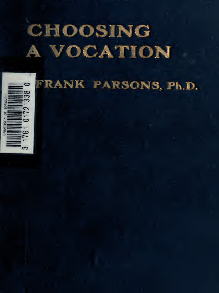 Choosing A Vocation | PDF | Memory | Knowledge