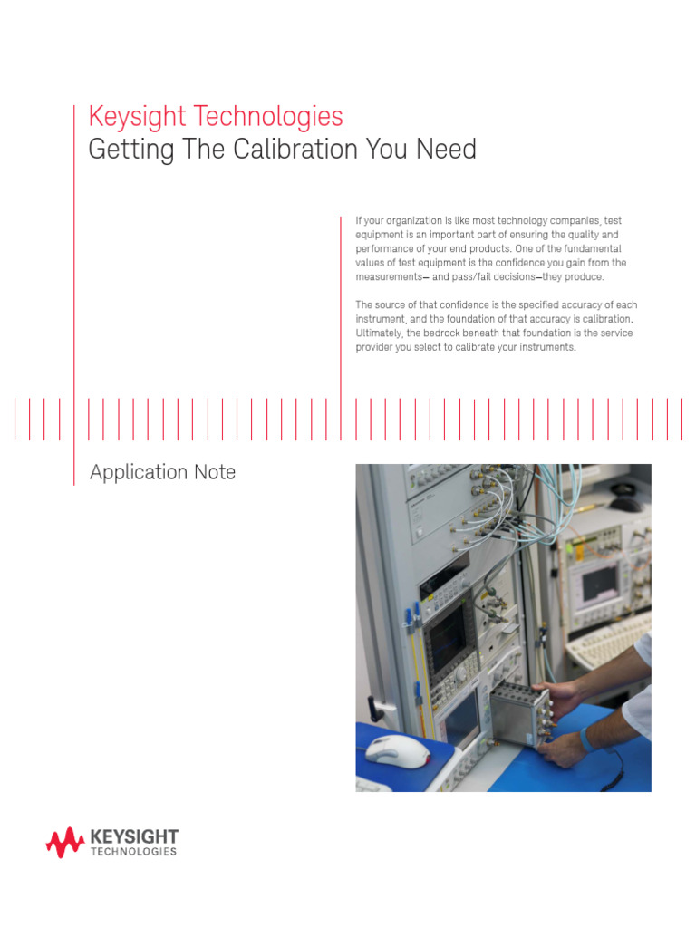 5990-9720EN | PDF | Calibration | Metrology