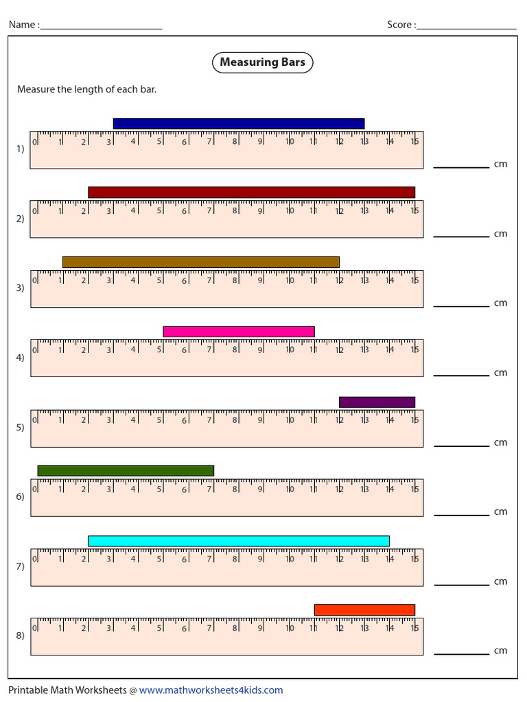 Measure Length Worksheet | PDF