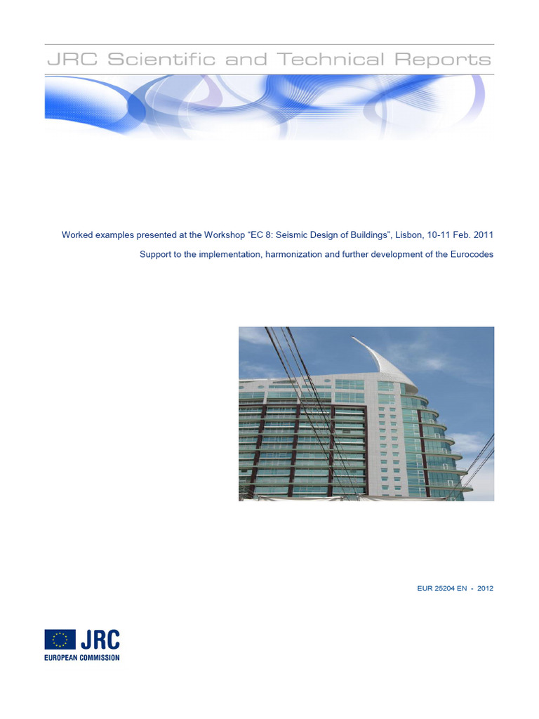 EC8 Seismic Design of Buildings-Worked Examples | PDF | Telecommunications