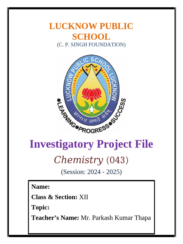 Chemistry Certificate and Acknowlegment | PDF