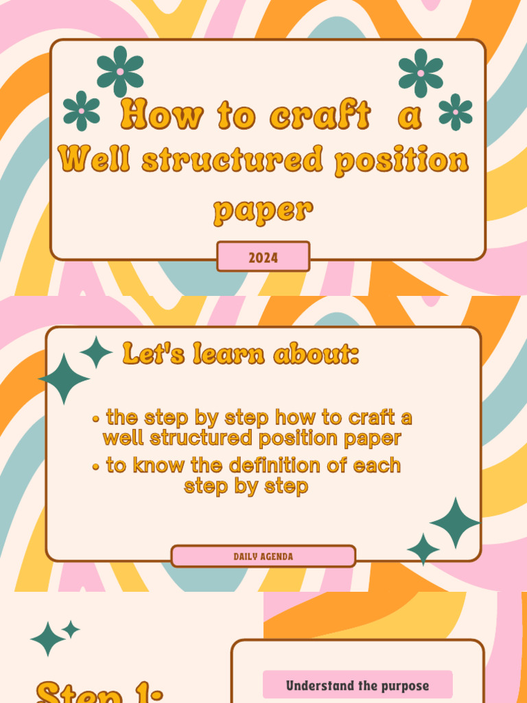 Orange Groovy Retro Daily Agenda Presentation | PDF | Argument | Essays