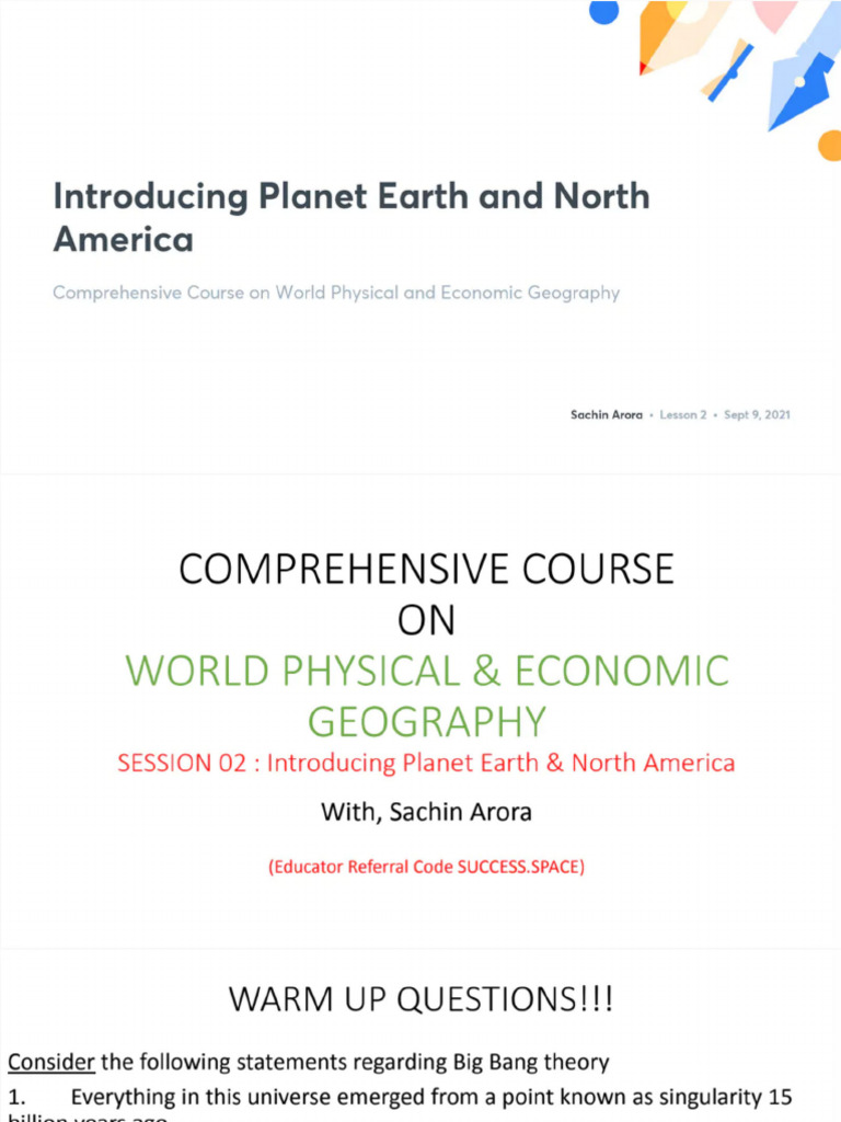 Introducing Planet Earth and North America With Anno | PDF