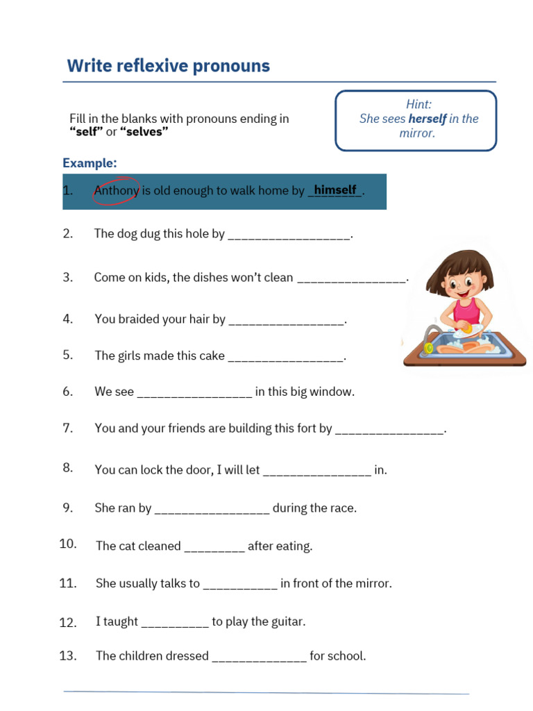 Reflexive Pronouns | PDF