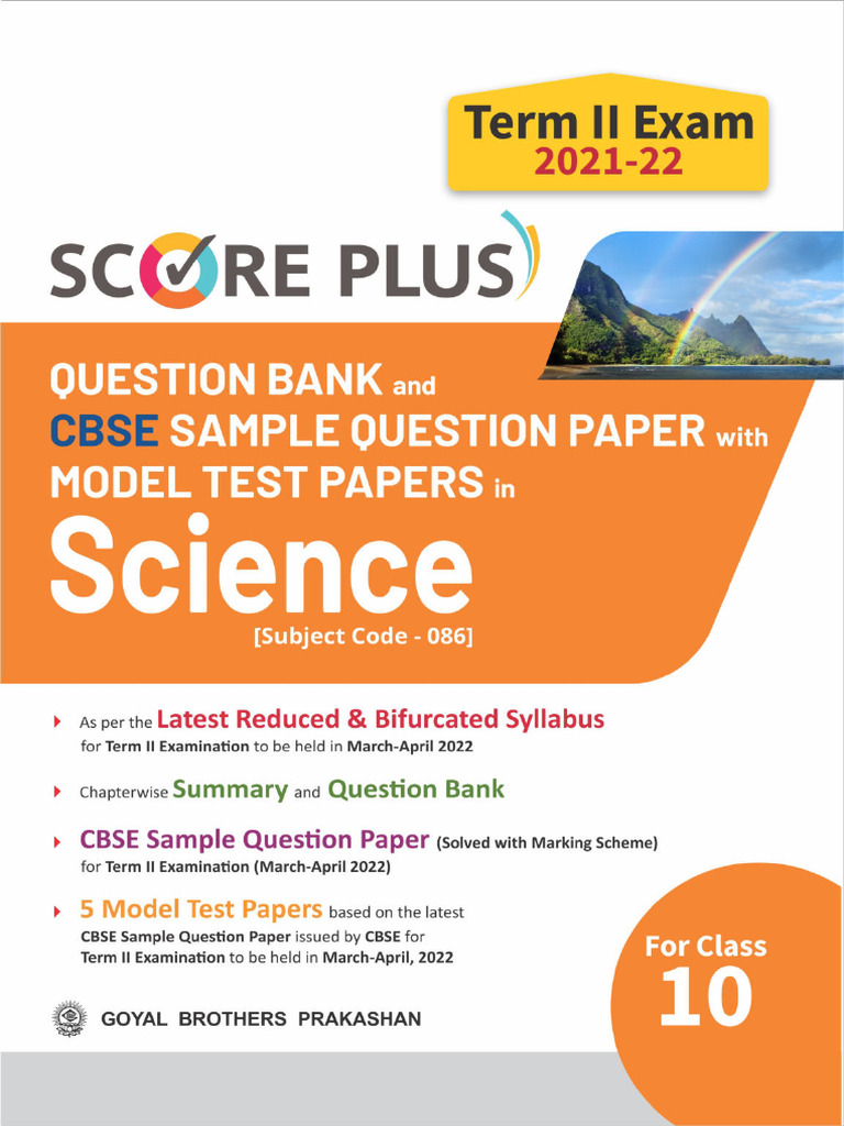 ScorePlus Sample Papers - Science | PDF | Alkane | Covalent Bond