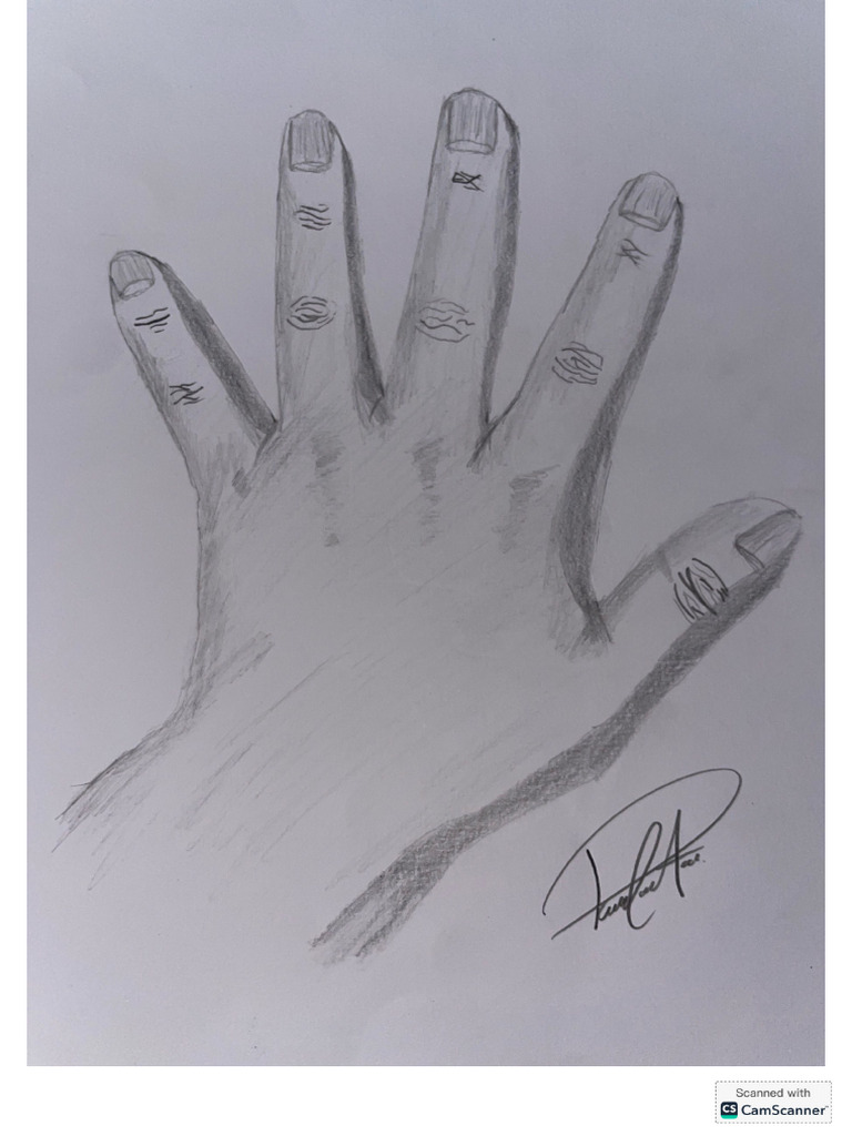 Dibujo de Mi Mano Paula Daniela Castro Pardo | PDF