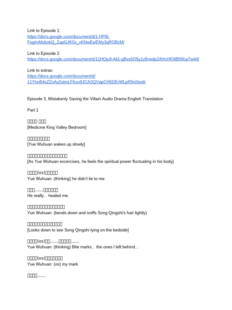 Mistakenly Saving The Villain E03 | PDF