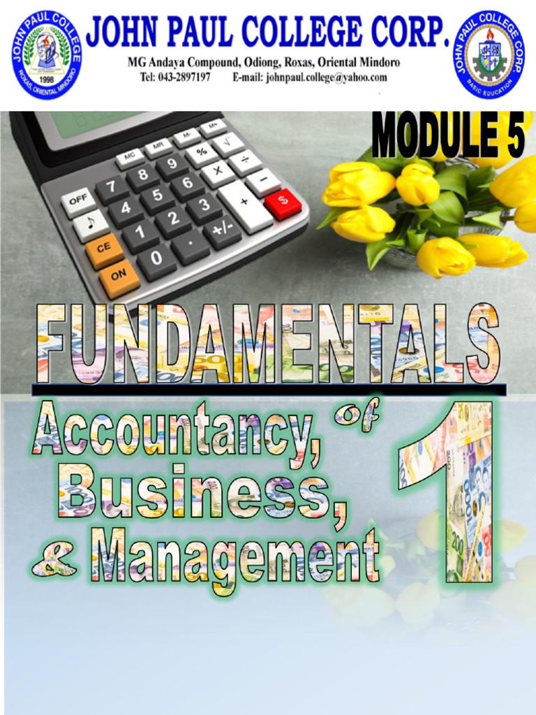 FABM1 Module 5 | PDF | Debits And Credits | Bookkeeping
