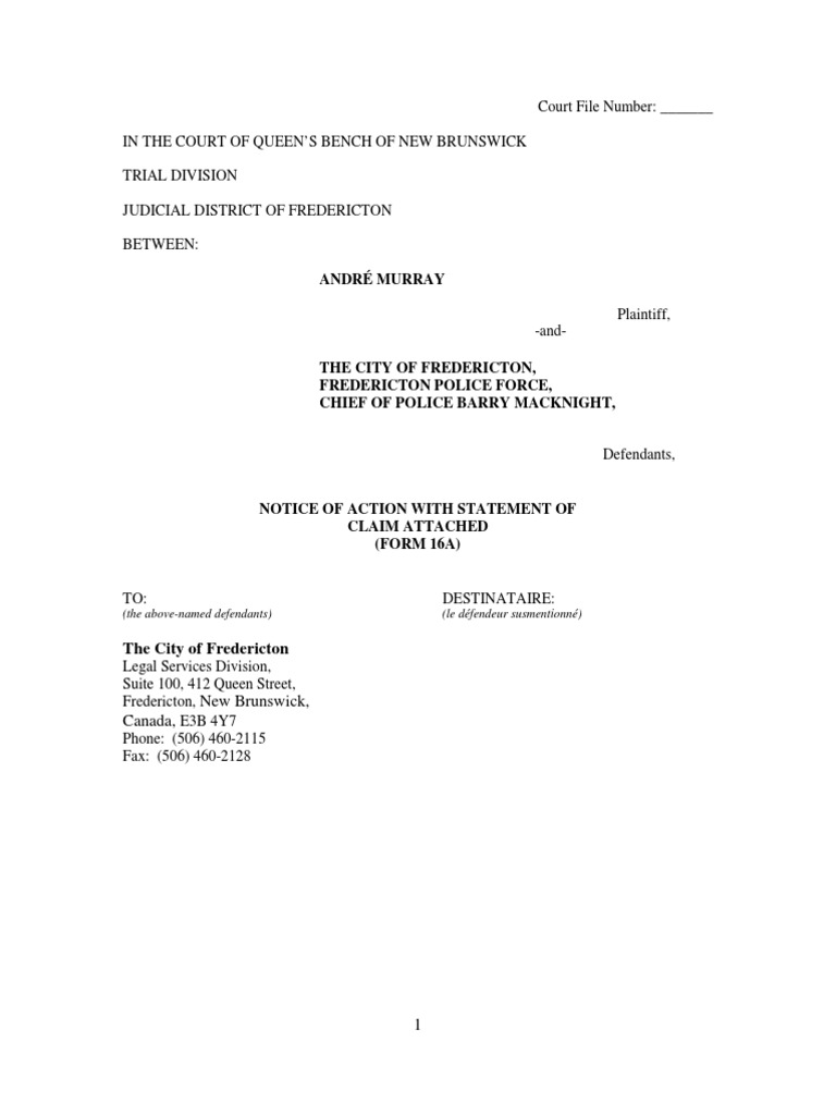 NOA Example 2 | Procès | Loi commune