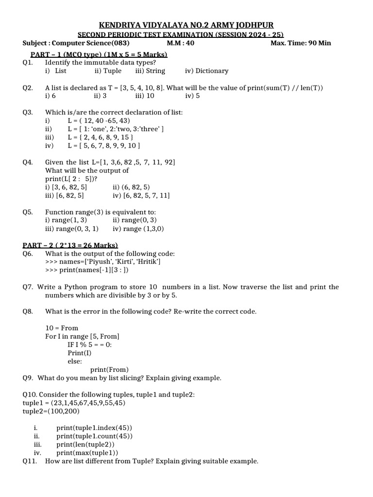 CLASS XI CS PT2 | PDF | Computing | Computer Programming CLASS XI CS PT2 | PDF | Computing | Computer Programming