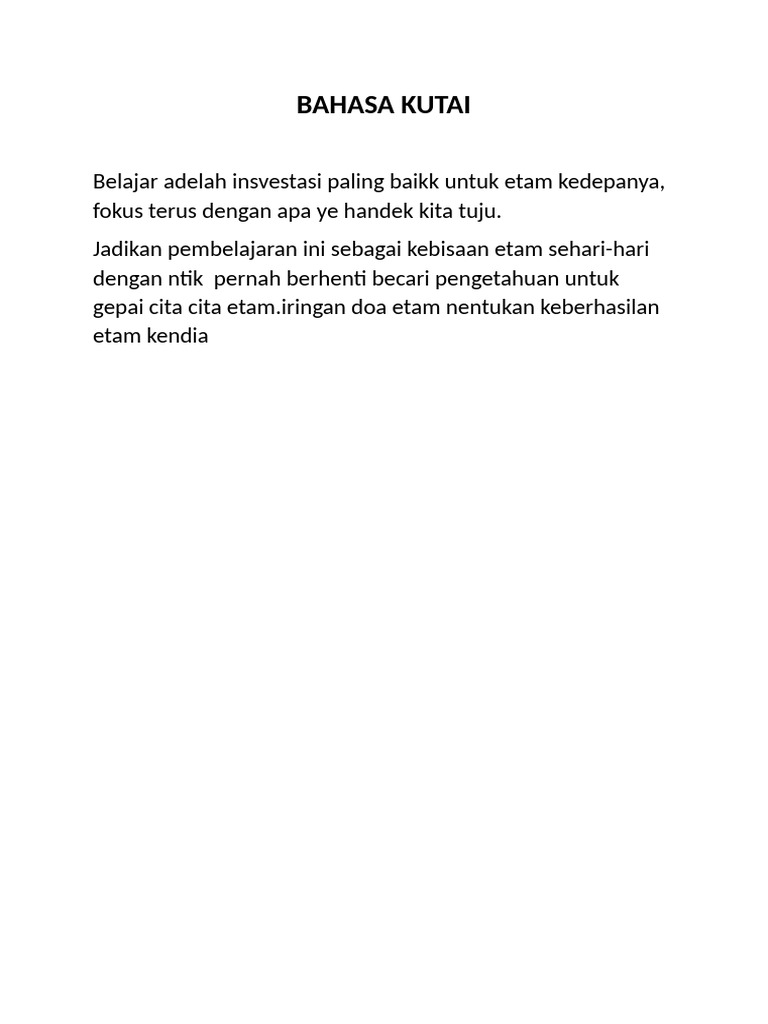 Prolog 6 Bahasa | PDF