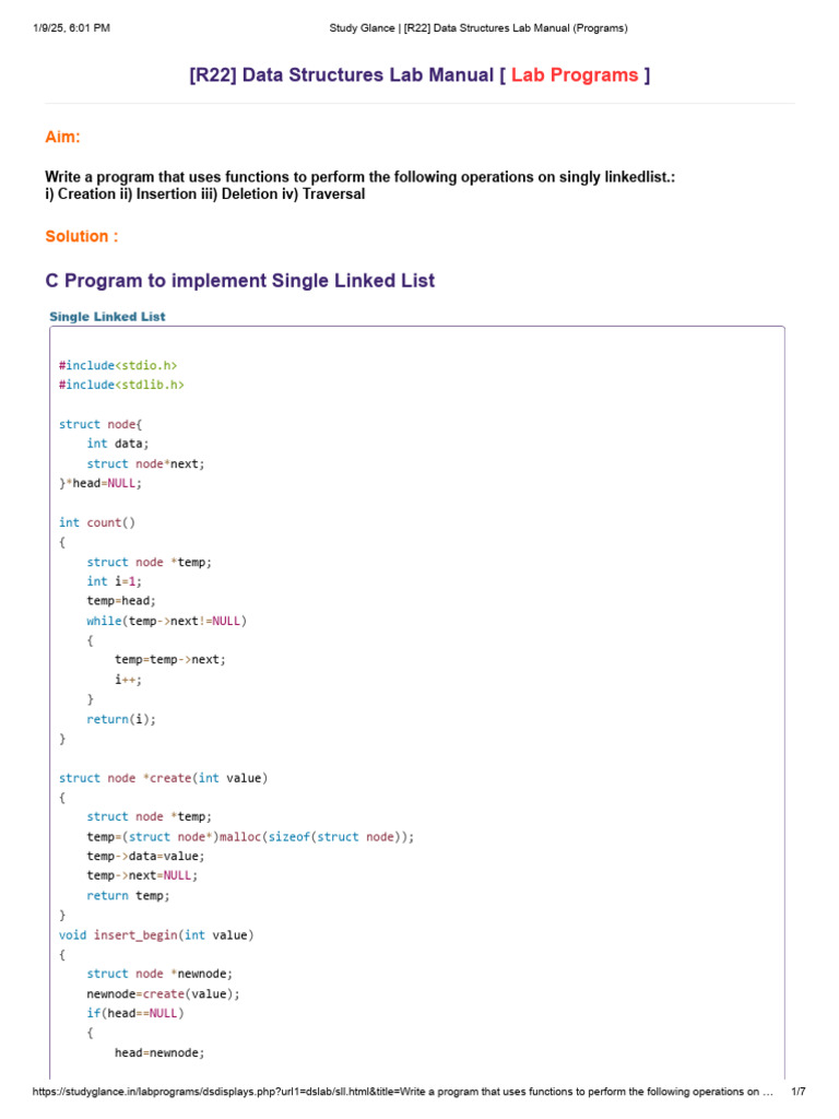 Data Structruer Lab Manual | PDF | Queue (Abstract Data Type) | Computer Programming