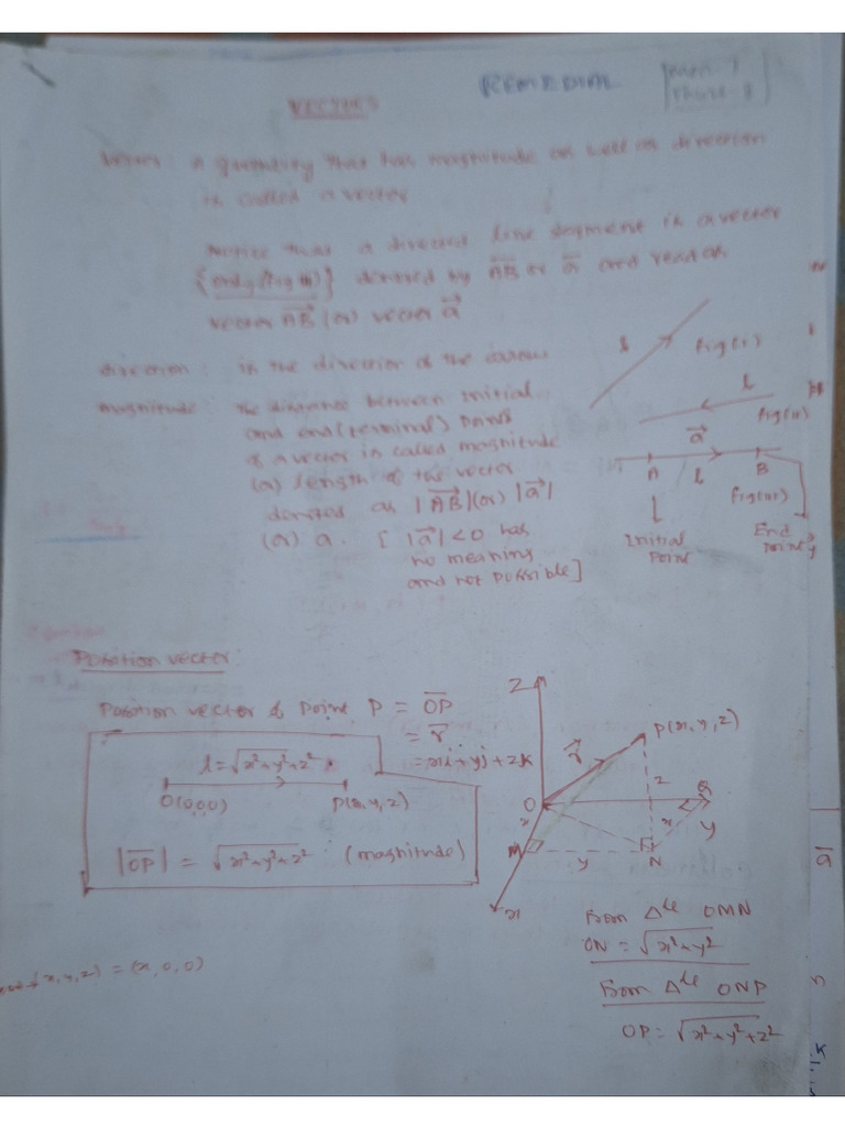 Vectors | PDF