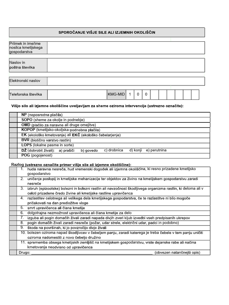 Obrazec-za-sporocanje-visje-sile | PDF