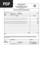 Coa Cert. of Expenses Not Requiring Receipt 1 | PDF