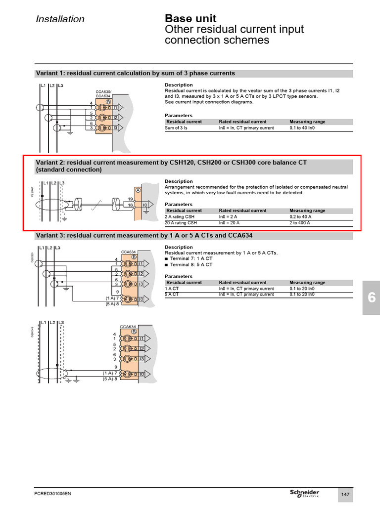 SCH_CSH30_scheme conexiuni curent rezidual | PDF | Electrical Engineering