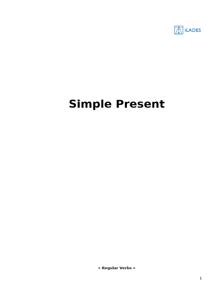 Simple Present 1 Pdf Linguistic Morphology Language Mechanics