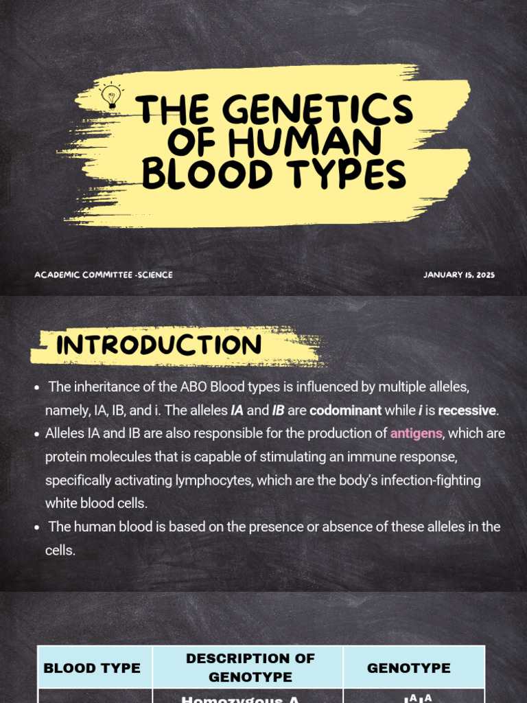 Human Blood Type | PDF | Blood Type | Zygosity