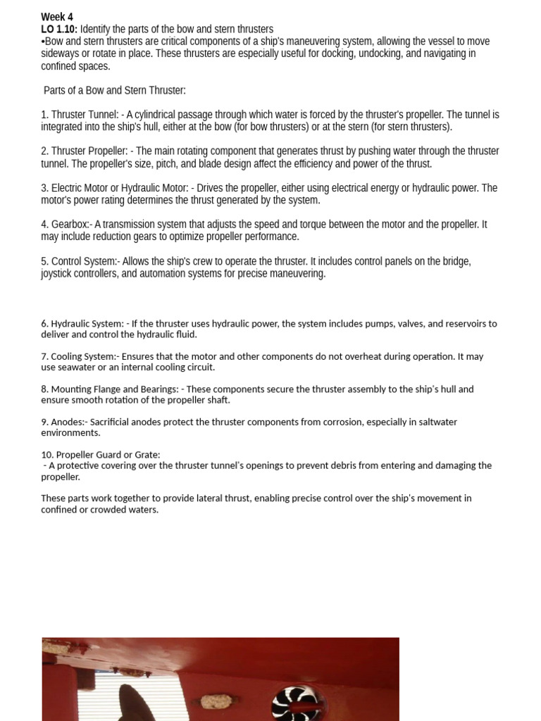 Presentation1.Pptx Week 4 | PDF | Rudder | Propeller