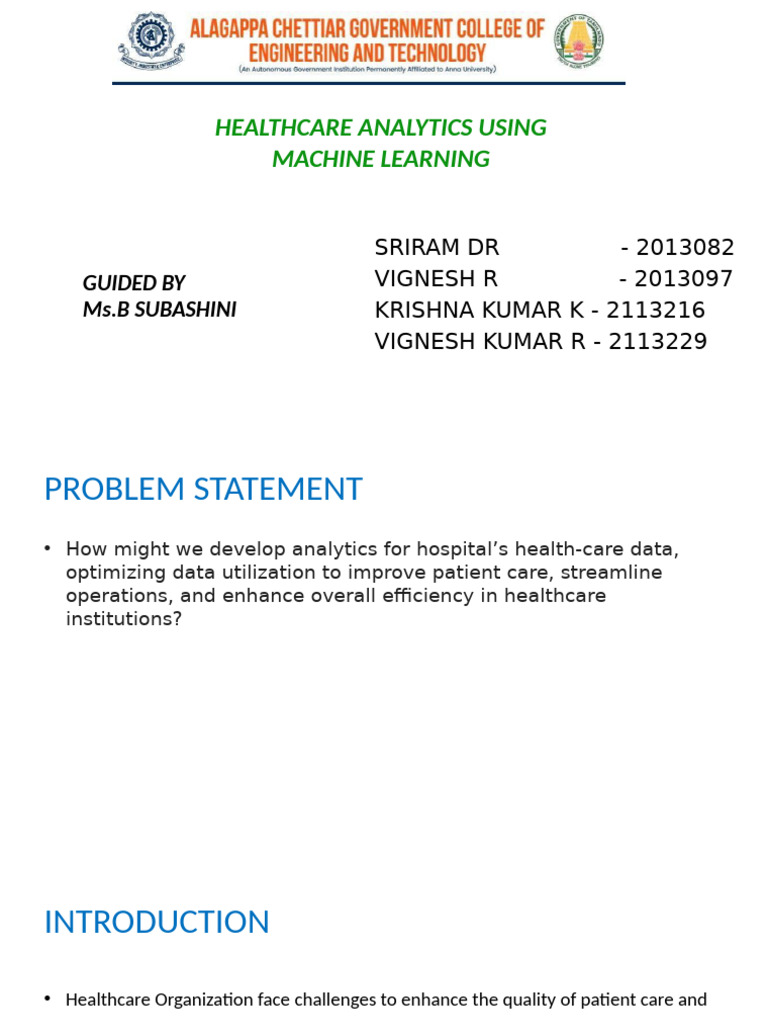 1ST REVIEW PPT | PDF | Analytics | Machine Learning