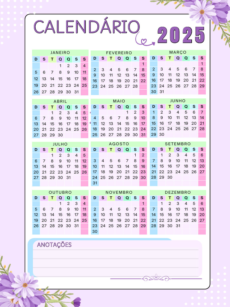 Calendário 2025 - 20250115 - 074849 - 0000 | PDF