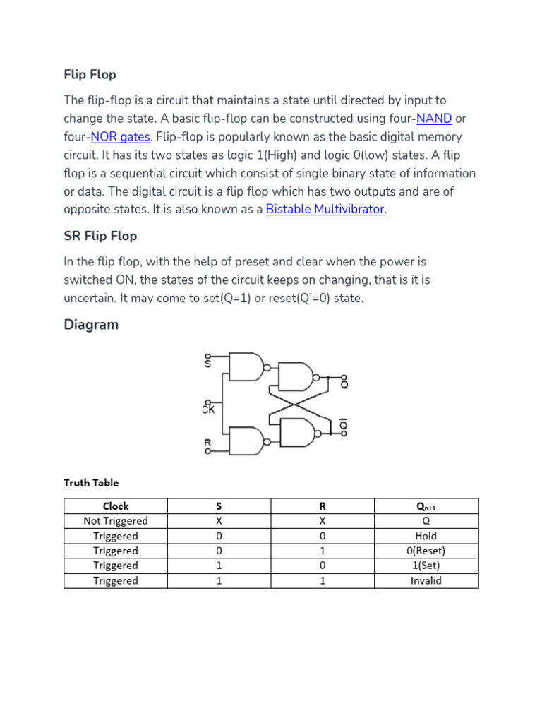 Understanding Flip-Flop Circuits | PDF