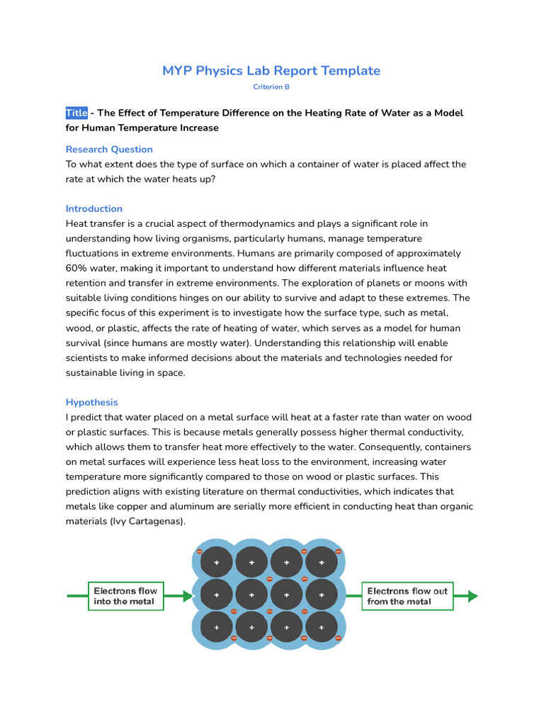 Anne Nicole Devid - Physics Lab Report Criterion B - Updated | PDF ...