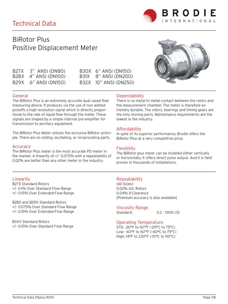 Hoja de Datos BiRotor Plus | PDF