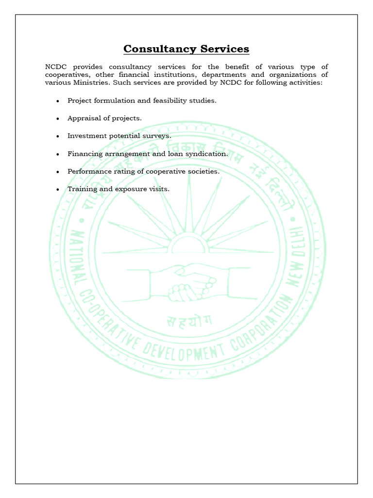 Consultancy Services | PDF