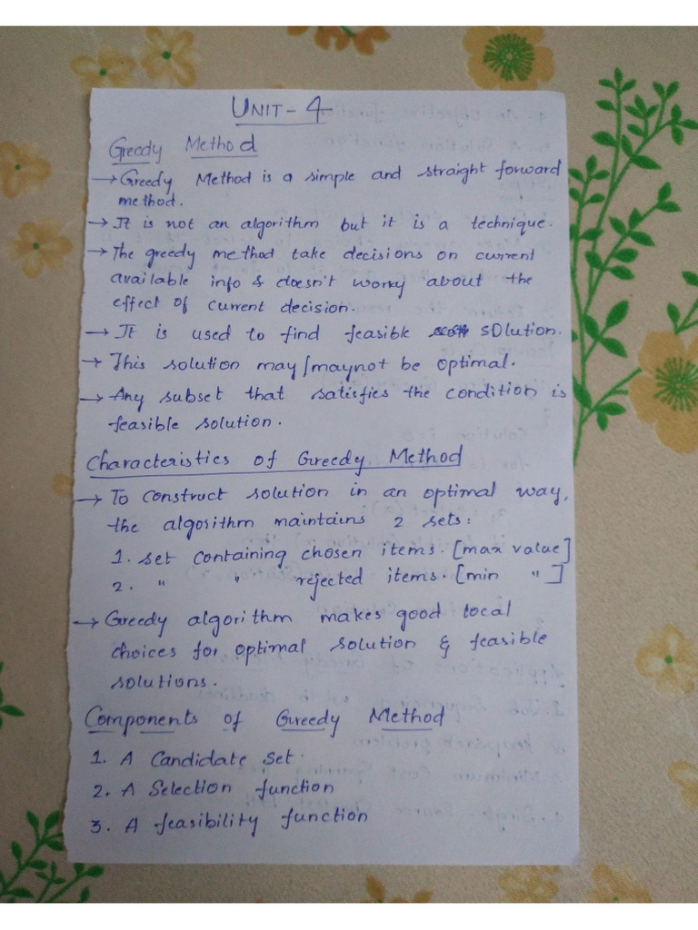 UNIT 4 DAA (Half) | PDF