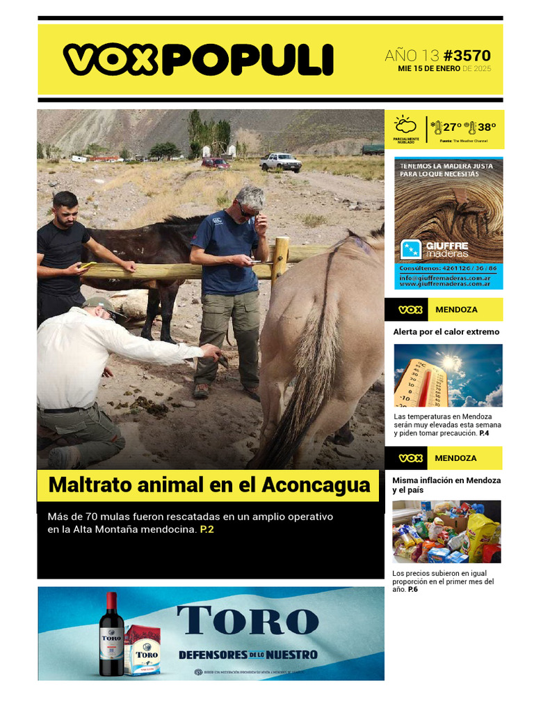 Rescate de Mulas en Aconcagua | PDF