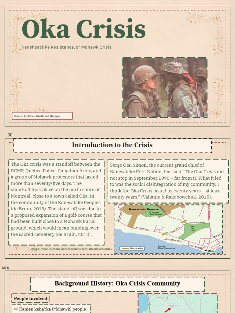 Oka Crisis - Group Presentation | PDF