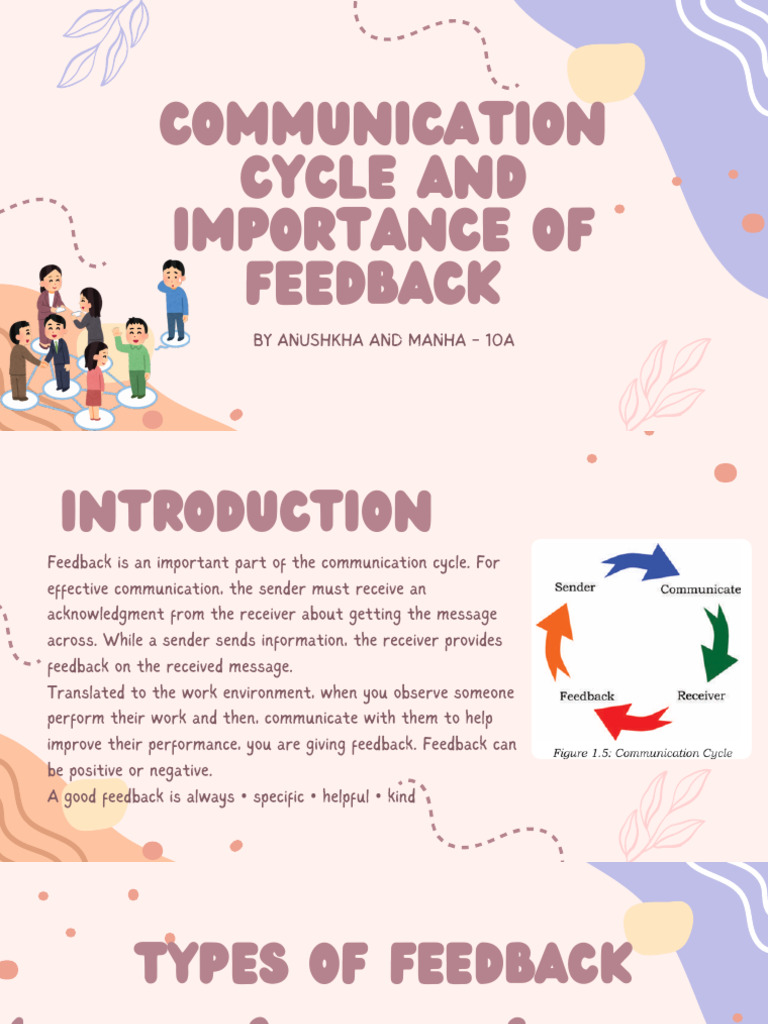 Importance of Feedback in Communication | PDF | Communication | Feedback