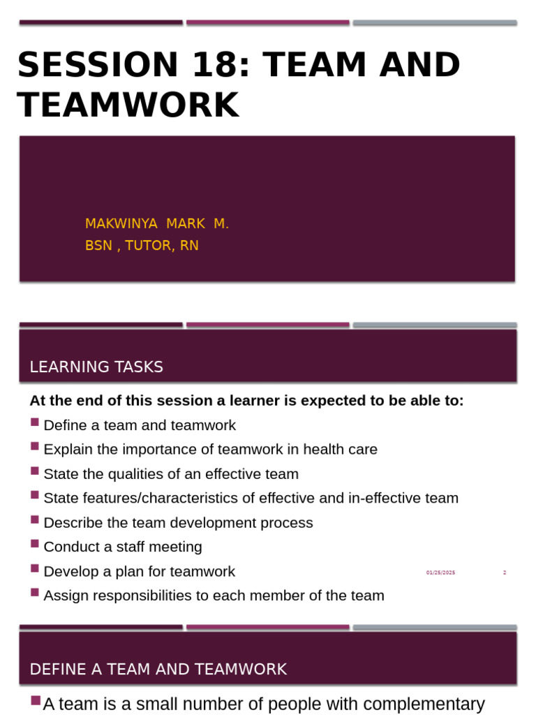 Understanding Teamwork in Healthcare | PDF | Leadership | Goal