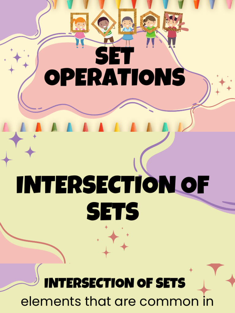 Lesson 3 Set Operations.pdf | PDF | Mathematical Concepts | Mathematics