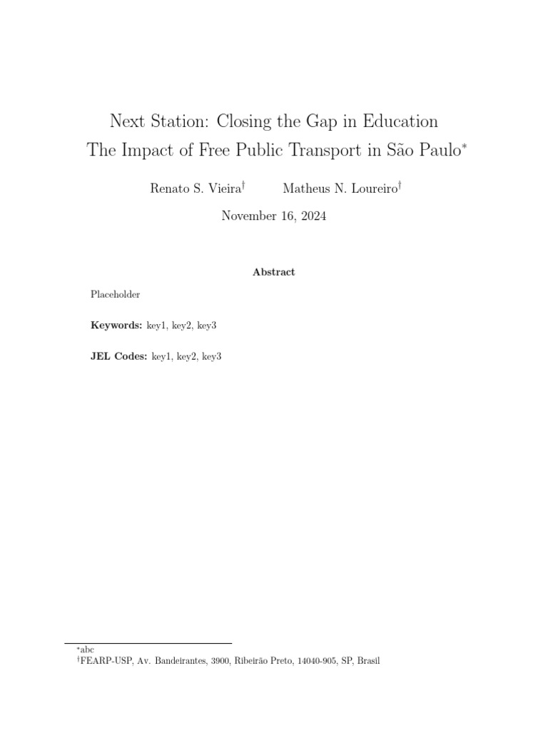 Basic Working Paper Template Economics Management | PDF